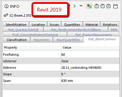 Pset Beamcommon Issue Autodesk Revit Ifc Github
