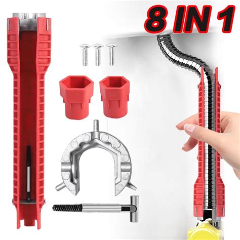 8 In 1 Faucet And Sink Installer Multifunctional Wrench Spanner Water