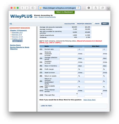 Solved Wiley Plus Assignment Resources Exercises 13 2 13