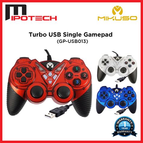 Mikuso Gp Usb013 Colorful Turbo Usb Gamepad Joystick Vibration Effect Game Controller Pc