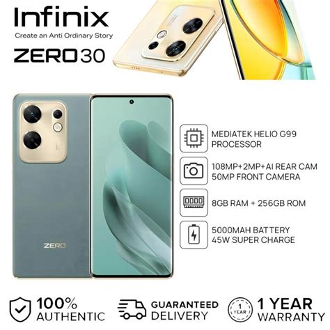 Infinix Zero30 5g Cellphone 6800mah Battery Extra Large 12256gb Memory