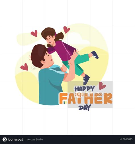 Father Lifting His Daughter Animation Free Download Festival And Days
