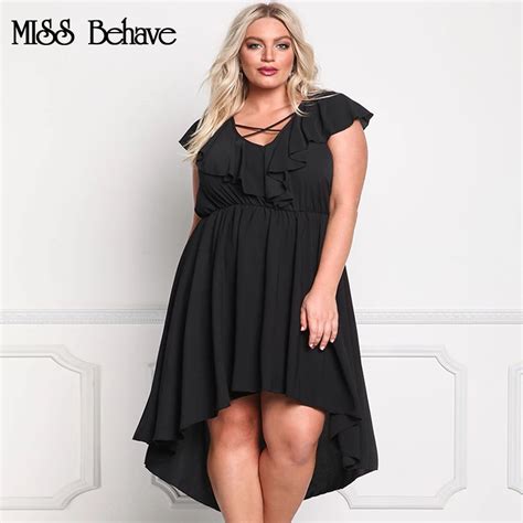 Miss Behave Women Dress Casual Summer Ruffles Sexy Dresses Women Plus