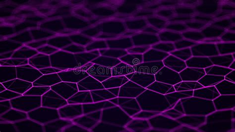 Network Connection Dots And Lines Technology Background Plexus Big Data Background 3d