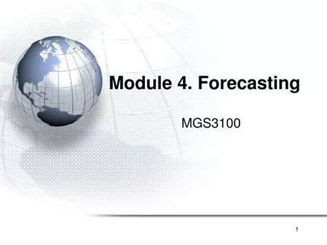 PPT Module 4 Forecasting PowerPoint Presentation Free Download ID 1272323