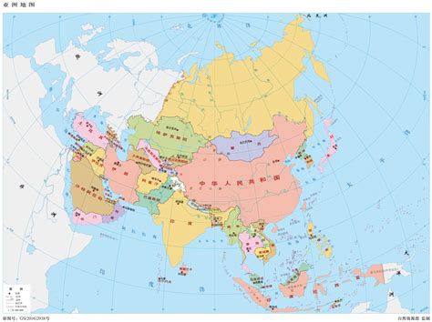 亚洲地图 2026各国家高清版可放大