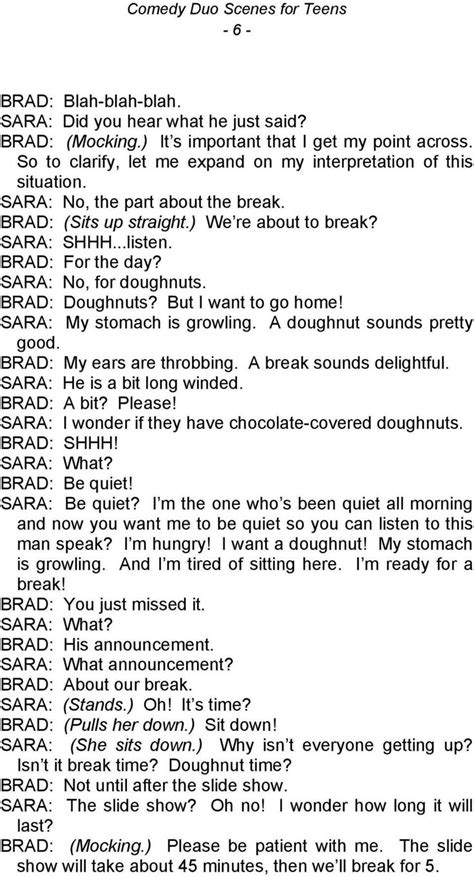 Comedy Scripts Funny Duo Scenes And Hilarious Situations