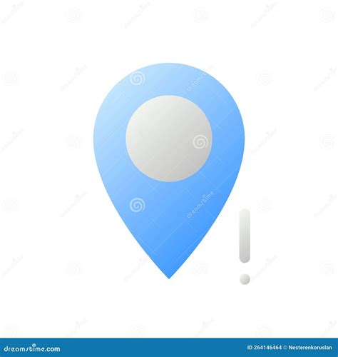 Wrong Pin Location Flat Gradient Two Color Ui Icon Stock Vector Illustration Of Vector