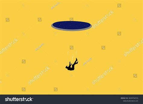 Person Falling Down Hole