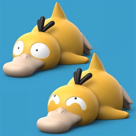 Stl File Pokemon Psyduck Sleeping Pack・3d Printer Model To Download・cults