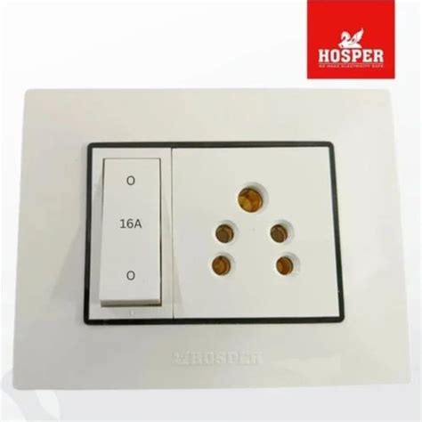 Hosper 16 A Modular Switch Socket Combination Polycarbonate At ₹ 69 Piece In Damoh