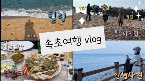 Vlog 속초여행설여행국내여행바다정원카페외옹치해변횟집추천바다힐링인생사진속초맛집추천 Youtube