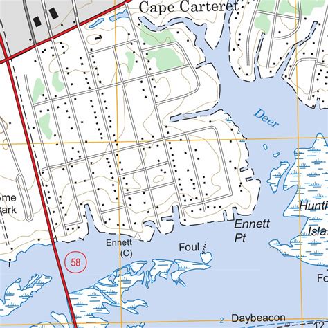 Swansboro Nc Fstopo Legacy Map By Us Forest Service Topo Avenza Maps