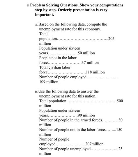 Solved 11 Problem Solving Questions Show Your Computations