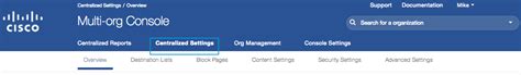 Cisco Umbrella Multi Org Console Overview