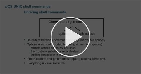 getting help and working with code z os unix shell commands coursera