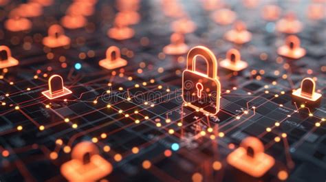 Digital Security Concept Mitigating Risks With Advanced Cybersecurity Measures And Data