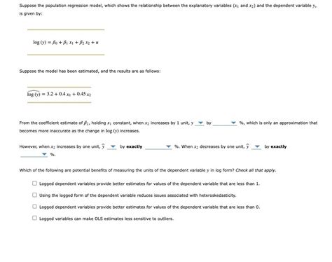 [solved] Suppose The Population Regression Model Solutioninn