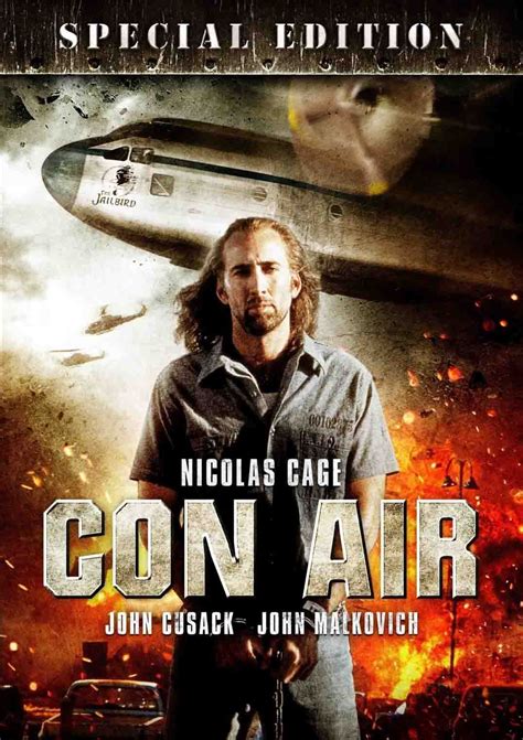 Nicolas Cage Con Air Poster