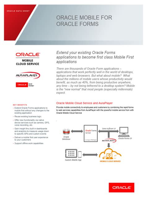 Oracle Mobile For Oracle Forms Ds 3030786 Pdf Mobile App Application Software