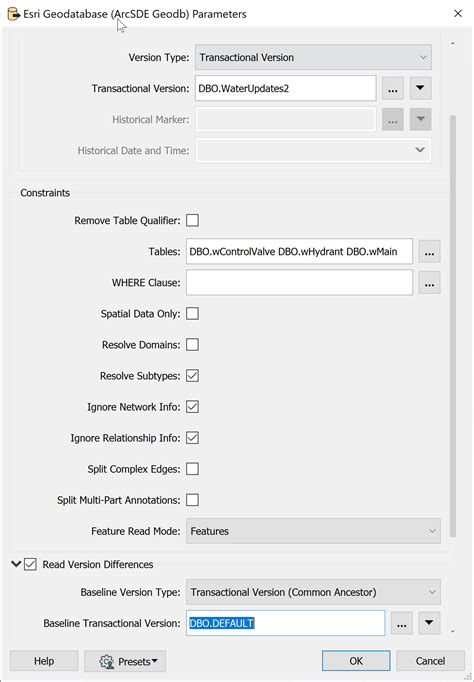 Extracting Differences From An Arcsde Geodatabase Fme Support Center