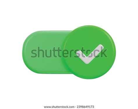 3d Toggle Switch On Button Icon Stock Vector Royalty Free 2398649173 Shutterstock