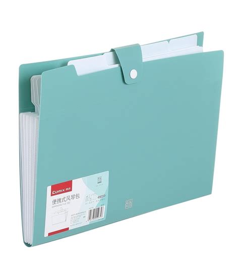 แฟ้มหีบกระดุม 5 ช่อง แฟ้มเอกสาร ขนาด A4 Comic วัสดุ Pp สีพาสเทล จำนวน 1ชิ้น นัดพบเครื่องเขียน