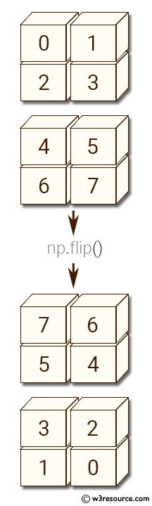 Numpy Numpyflip Function W3resource