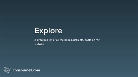 explore · chris burnell