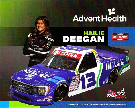 New 2023 Hailie Deegan 13 Nascar Craftsman Truck Women In Nascar