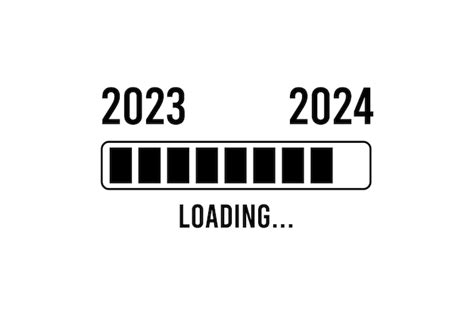 Premium Vector Loading Process Ahead Of New Year 2024
