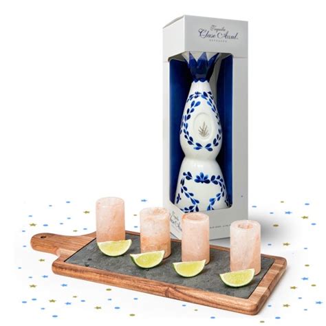 Clase Azul Reposado Tequila And Sea Salt Shot Glasses T Set