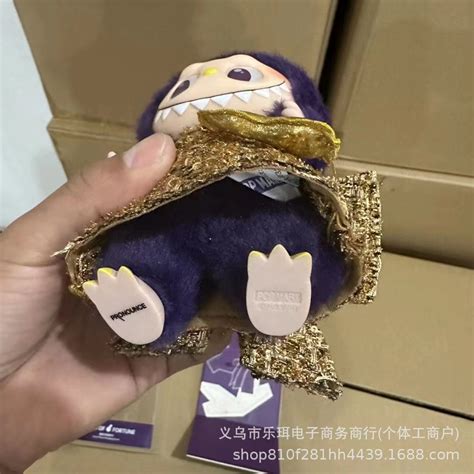 泡泡玛特popmartlabubu拉布布米兰时装周20搪胶挂件金色蝴蝶 阿里巴巴