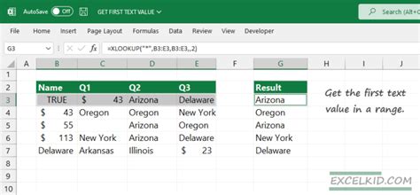Get First Text Value With Xlookup Excel Bootcamp