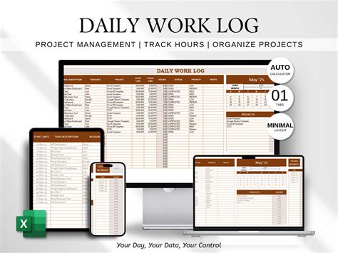 Daily Work Log Excel Spreadsheet Excel Daily Work Log Template Daily Work Log Excel Sheet