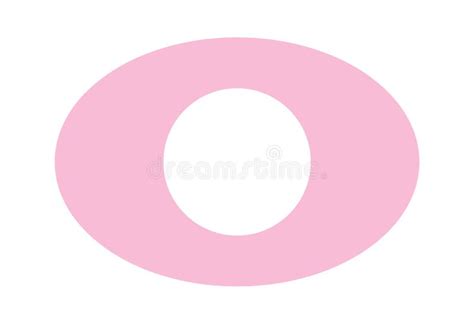 Circle Inside Oval Frame Geometry Stock Vector Illustration Of Pink