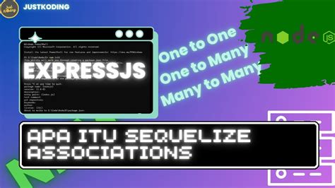 Expressjs Untuk Lanjutan 39 Pengenalan Relasi Sequelize Associations Youtube