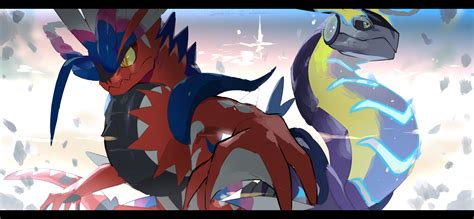 Koraidon And Miraidon Pokemon Drawn By E Volution Danbooru
