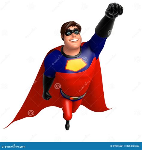 3d Rendered Illustration Of Superhero Flying Pose Stock Illustration Illustration Of Perfect