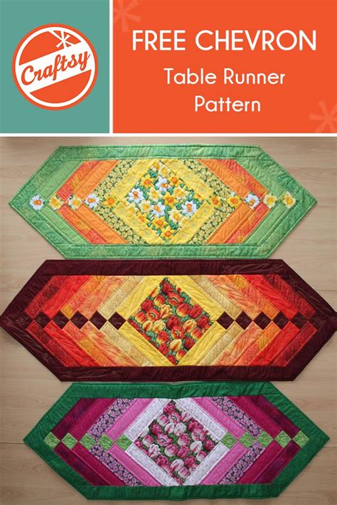 Free Chevron Table Runner Pattern By Vendulka Craftsy