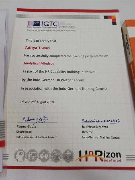 aditya tiwari on linkedin successfully completed training on