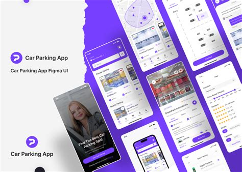 Car Parking App UI Kit Screens Figma Insight Lancer