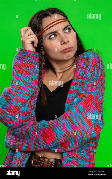 No Idea I Dont Know Answer Puzzled Clueless Uncertain Attractive Woman Raising Hands In