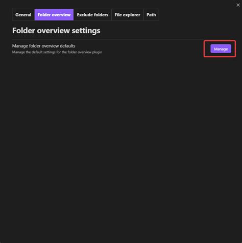 Folder Overview Obsidian Folder Notes