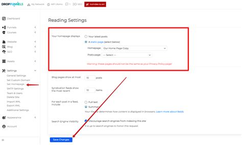 How To Change Update A Home Page DropFunnels Support Home