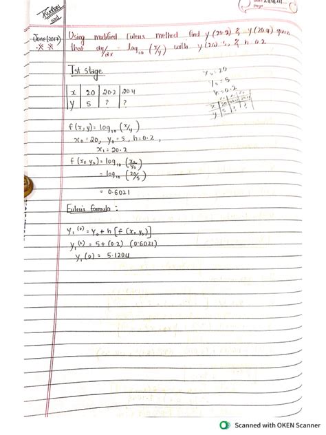 Modified Eulers Method Pdf