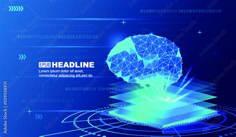 Circuit Board With Dots Lines And Planes Linking Brain Artificial Intelligence Brain Computer