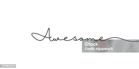 멋진 타이포그래피 한 줄 드로잉을 문자 미니멀 한 스타일로 연속 손으로 그린 스케치 라인 아트 0명에 대한 스톡 벡터 아트 및