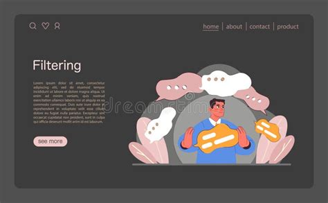 Filtering Concept Flat Vector Illustration Stock Vector Illustration Of Ease Management