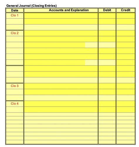 Solved General Journal Closing Entries General Ledger